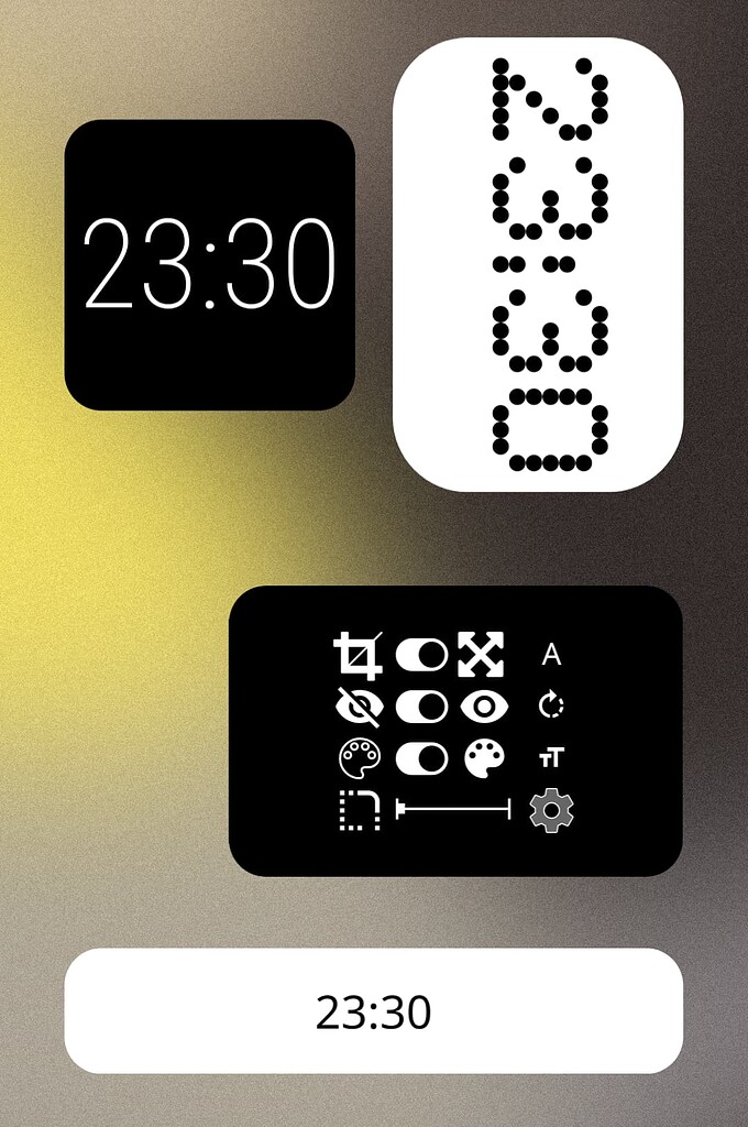 Clock-block-2.0 Simple KWGT digital clock komponent - Share - Kustom Forum