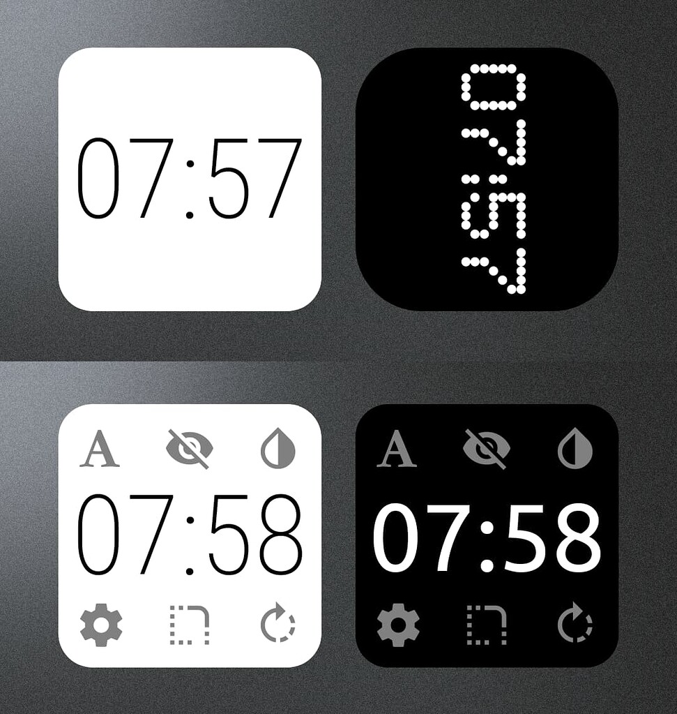 Clock-block simple digital clock KWGT component - Share - Kustom Forum